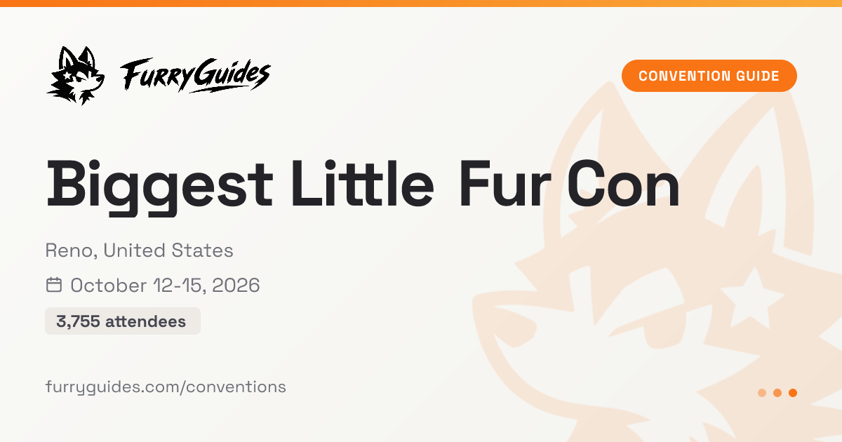 Biggest Little Fur Con (BLFC) 2026 | Reno Furry Convention