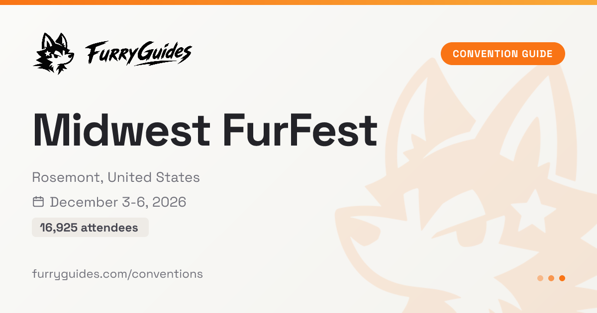 Midwest FurFest (MFF) 2026 | One of the World's Largest Furry Conventions